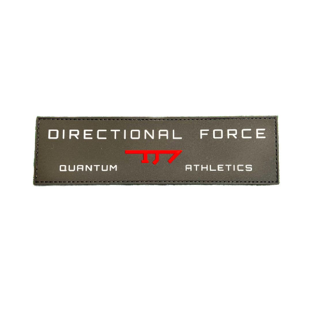 Quantum Athletics 3D PVC Rubber Patch – Directional Force